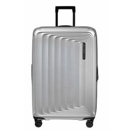 Samsonite Nuon Trolley mit 4 Rollen erweiterbar 75cm + GRATIS HOTELGUTSCHEIN Matt Silver