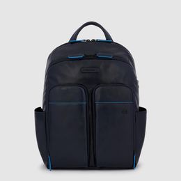 Piquadro Blue Square Revamp Laptoprucksack mit iPad -Fach, RFID-Blocker Nachtblau