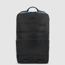 Piquadro Blue Square Laptop-Rucksack 15,6" mit iPad -Fach Schwarz