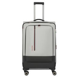 Travelite Crosslite Trolley L 4-Rollen erweiterbar Natur
