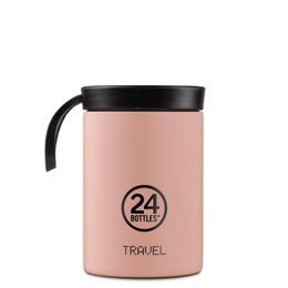 24Bottles Travel Tumbler Snack Pot 350ml mit Fill&Go Lid Dusty Pink