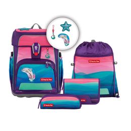 Step By Step CLOUD OCEAN Schulranzen-Set, 5-teilig Dolphin Lana