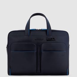 Piquadro Blue Square Laptoptasche 15,6" mit iPad Pro12,9"-Fach Nachtblau