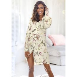 Lascana Nachthemd braun Gr. 32/34 f&uuml;r Damen. Bequem. Nachhaltig.