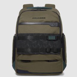 Piquadro FX Modulare Laptop-Rucksack 15,6" Gr&uuml;n