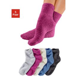 Lavana Kuschelsocken mehrfarbig Gr. 39-42 f&uuml;r Damen. Elastisch