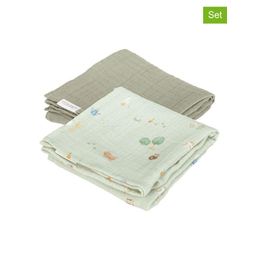 Little Dutch 2er-Set: Musselintücher in Grün/ Khaki - (L)70 x (B)70 cm - 15% | Baby-spucktuecher