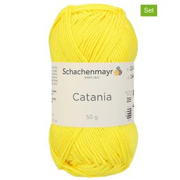 Schachenmayr since 1822 10er-Set: Baumwollgarne ''Catania'' in Gelb - 10x 50 g - 16% | Kreativbedarf-diy