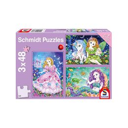 Schmidt Spiele 144tlg. Puzzle "Prinzessin, Fee & Meerjungfrau" - ab 4 Jahren - 19% | Gesellschaftsspiele
