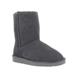 NICEBAY Leder-Winterboots "Medway" in Grau - 68% | Gr&ouml;&szlig;e 39 | Damen-stiefel