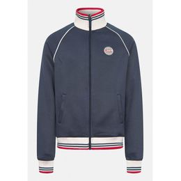 Derbe Blouson in Grau/ Wei&szlig;/ Rot - 41% | Gr&ouml;&szlig;e XL | Herren-plussize