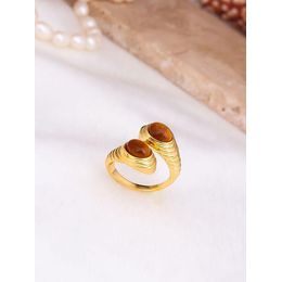 Pierres delicates Vergold. Ring mit Edelsteinen - 74% | Schmuck