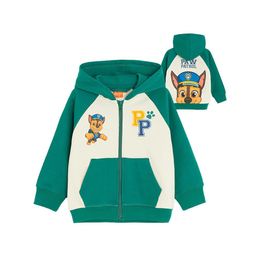 COOL CLUB Sweatjacke in Gr&uuml;n/ Creme - 40% | Gr&ouml;&szlig;e 116 | Kinder-sweatshirts-jacken