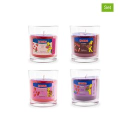 Haribo 4er-Set: Duftkerzen "Haribo" in Bunt - 4x 135 g - 33% | Kerzen-vasen