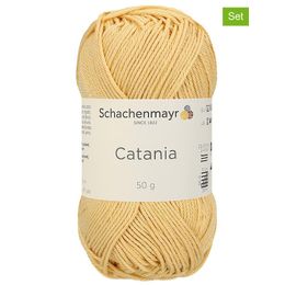 Schachenmayr since 1822 10er-Set: Baumwollgarne ''Catania'' in Gelb - 10x 50 g - 16% | Kreativbedarf-diy