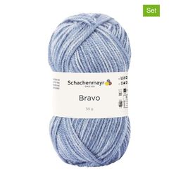 Schachenmayr since 1822 20er-Set: Kunstfasergarne ''Bravo'' in Blau/ Weiß - 20x 50 g - 10% | Kreativbedarf-diy