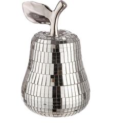 Gilde Dekoobjekt "Disco Birne" in Silber - (H)16 cm - 10% | Dekofiguren
