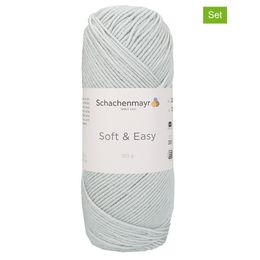 Schachenmayr since 1822 10er-Set: Kunstfasergarne ''Soft & Easy'' in Silber - 10x 100 g - 10% | Kreativbedarf-diy