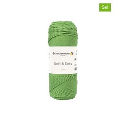 Schachenmayr since 1822 10er-Set: Kunstfasergarne ''Soft & Easy'' in Gr&uuml;n - 10x 100 g - 17% | Kreativbedarf-diy
