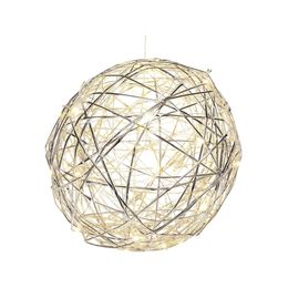 WellHome LED-Dekoanh&auml;nger in Silber - &Oslash; 25 cm - 14% | Wohndekoration