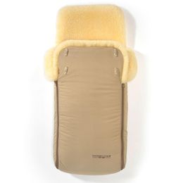 Hofbrucker Lammfell-Fu&szlig;sack "Luxus" in Beige - (L)95 x (B)34 cm - 25% | Baby-fusssaecke