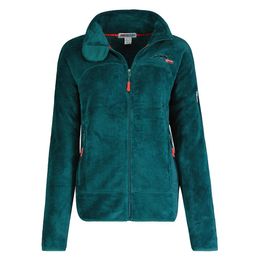 Geographical Norway Fleecejacke "Upaline" in Dunkelgr&uuml;n - 55% | Gr&ouml;&szlig;e M | Damenjacken