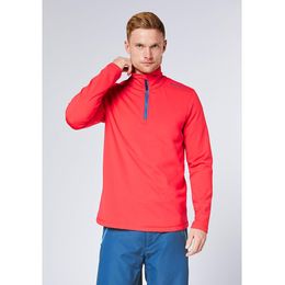 Chiemsee Fleecepullover in Rot/ Blau - 57% | Gr&ouml;&szlig;e S | Herren-fleece