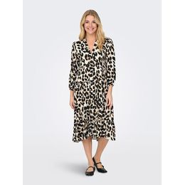 Only Kleid in Creme/ Schwarz/ Hellbraun - 42% | Gr&ouml;&szlig;e S | Damen-kleider