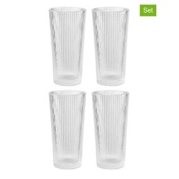 Stelton 4er-Set: Longdrinkgläser "Pilastro" in Transparent - 300 ml - 59% | Gedeckter-tisch