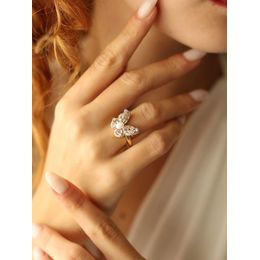 Pierres delicates Vergold. Ring mit Perle und Edelsteinen - 81% | Schmuck