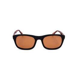 Polaroid Herren-Sonnenbrille in Schwarz/ Orange - 74% | Größe 55 | Brillen-herren
