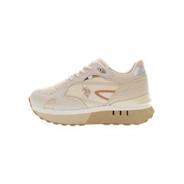 U.S. Polo Assn. Leder-Sneakers in Beige - 55% | Gr&ouml;&szlig;e 37 | Damen-sneakers