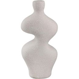 Gilde Vase, "Wave" in Grau - (H)23 cm - 27% | Kerzen-vasen