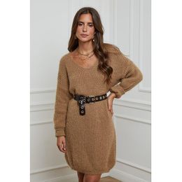 L'armoire de Suzette Strickkleid in Camel - 74% | Größe 34/36 | Damen-kleider