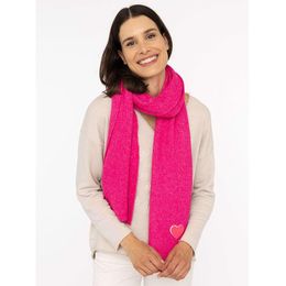 Zwillingsherz Schal "Herz" in Pink - (L)35 x (B)48 cm - 34% | Damen-schals-tuecher