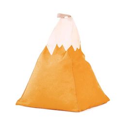 The Wild Hug Sitzsack "Mountain" in Orange/ Wei&szlig; - (B)50 x (H)60 x (T)50 cm - 44% | Kinderstuele