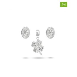 CHARM'S 3tlg. Set: Silber-Beads und Anh&auml;nger - 73% | Schmuck