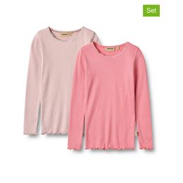 Wheat 2er-Set: Longsleeves "Reese" in Rosa/ Pink - 53% | Größe 98 | Kinder-longsleeves