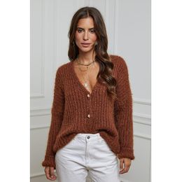 L'armoire de Suzette Cardigan in Braun - 75% | Gr&ouml;&szlig;e 34/36 | Damen-pullover-cardigans