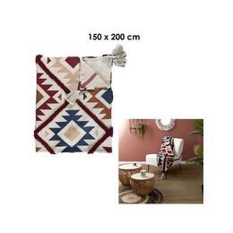 Ethnical Life Plaid in Creme/ Bunt - (L)200 x (B)150 cm - 10% | Decken