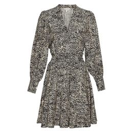 MOSS COPENHAGEN Kleid "Amabella" in Beige/ Schwarz - 59% | Gr&ouml;&szlig;e S | Damen-kleider