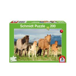 Schmidt Spiele 200tlg. Puzzle "Pferdefamilie" - ab 8 Jahren - 14% | Gesellschaftsspiele