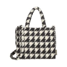 Beagles Henkeltasche in Wei&szlig;/ Schwarz - (B)27 x (H)22 x (T)10 cm - 42% | Damen-taschen