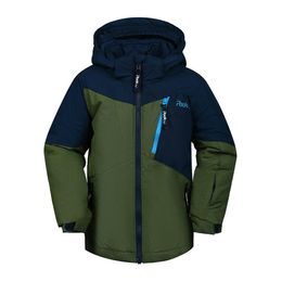 Peek U Ski-/ Snowboardjacke "Decker" in Khaki/ Dunkelblau - 50% | Gr&ouml;&szlig;e 128 | Kinder-outdoor-jacken