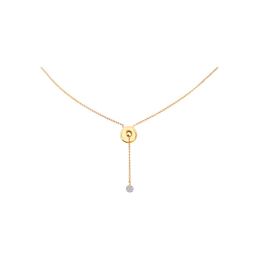Diamant Exquis Gold-Halskette mit Diamant - (L)42 cm - 79% | Schmuck