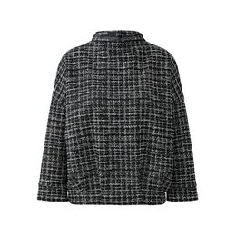 Oui Sweatshirt in Schwarz/ Creme - 42% | Gr&ouml;&szlig;e 34 | Damen-sweatshirts-jacken