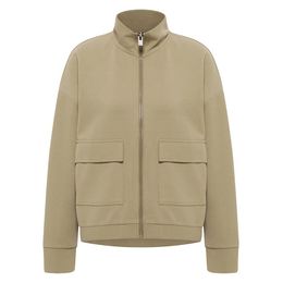 ELBSAND Sweatjacke "Embla" in Beige - 62% | Gr&ouml;&szlig;e XS | Damen-sweatshirts-jacken