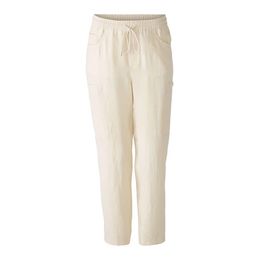 Oui Cargohose in Creme - 85% | Größe 34 | Damenhosen