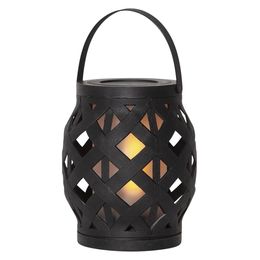 STAR TRADING LED-Laterne "Flame Lantern" in Schwarz - (H)16 cm - 30% | Kerzen-vasen