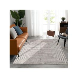 Mioli Kurzflor-Teppich in Beige/ Weiß - 68% | Größe 60x100 cm |